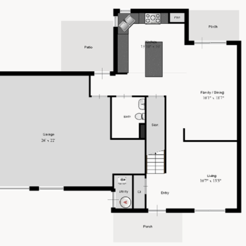 Woodston | 3 Bed Apartment | Fort Riley
