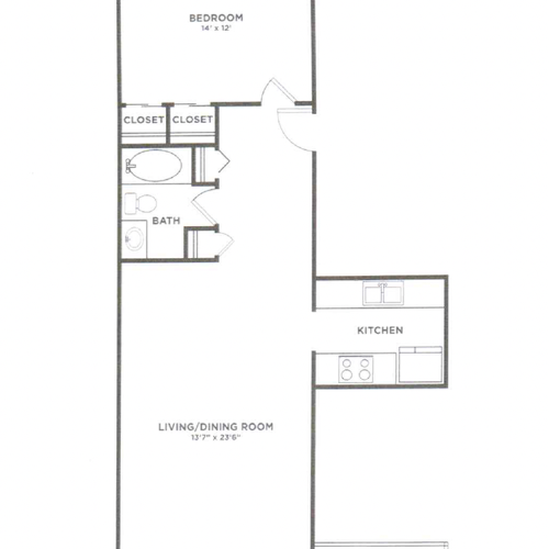 Dogwood | 2 Bed Apartment | Crescent Ridge Apartments